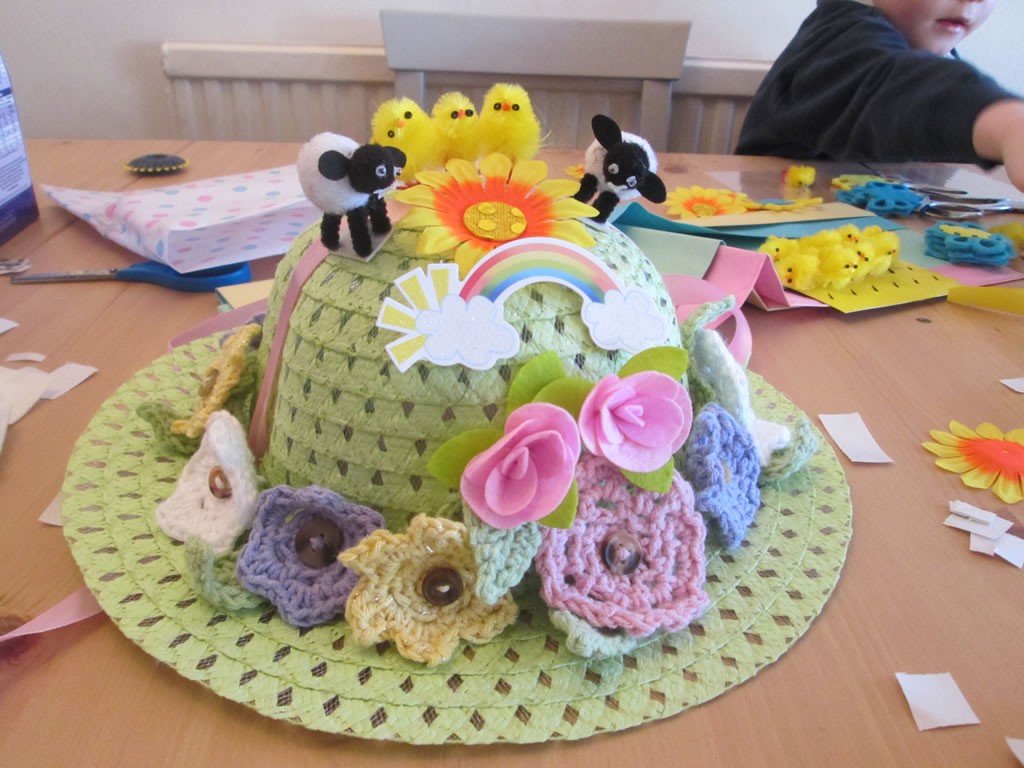 Making Easter Hats