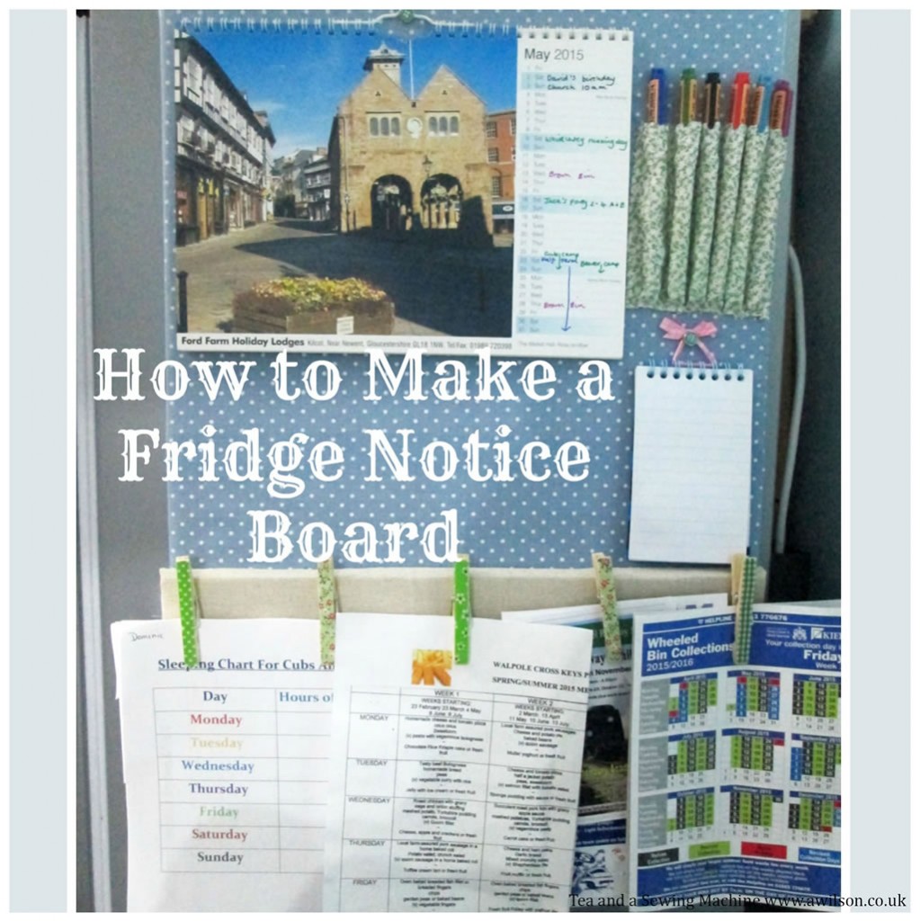 How to Make a Fridge Notice Board - Wild Blossom Life