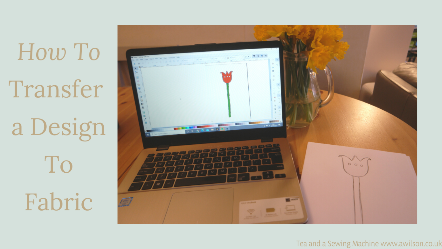 How To Transfer a Design to Fabric - Wild Blossom Life