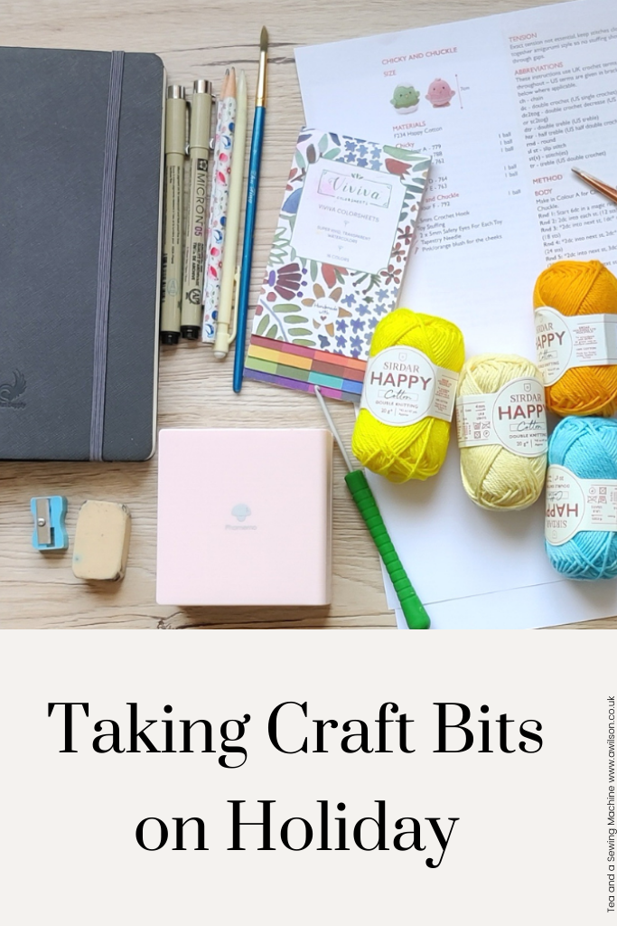 Taking Craft Bits on Holiday - Wild Blossom Life