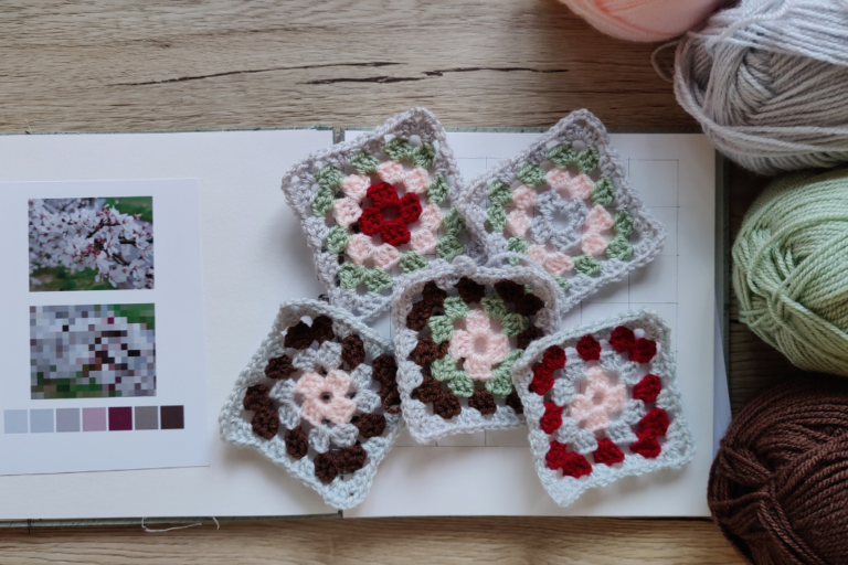 How to Crochet Granny Squares in Spring Colours - Wild Blossom Life