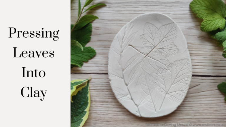 Pressing Leaves into Clay - Wild Blossom Life